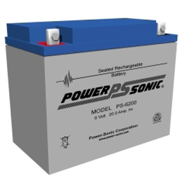 Unipower B00217 Battery 6v 20Ah VRLA Sealed Lead Acid PS6200 | OSI ...