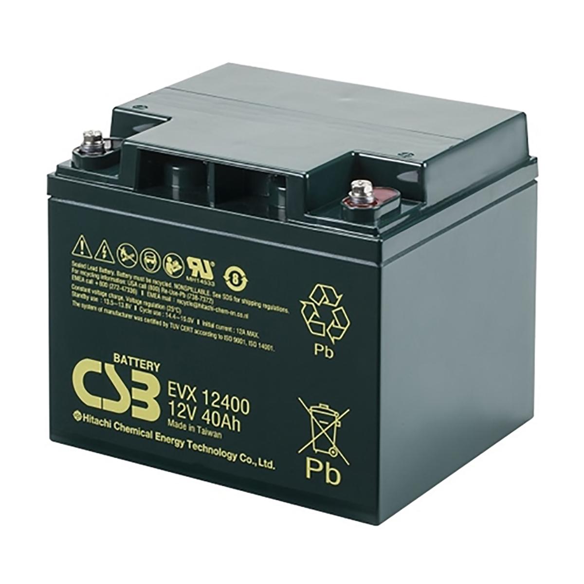 Unipower B00610 Battery 12v VRLA Sealed Lead Acid EVX12400 | OSI Batteries