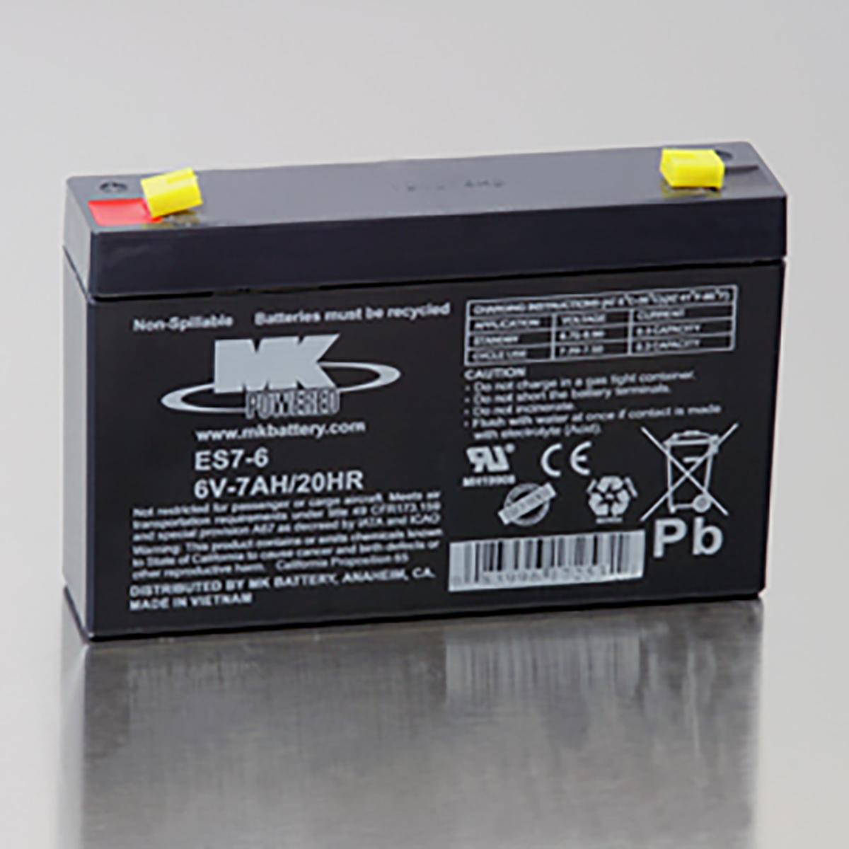 MK ES7-6 Battery 6v 7Ah Sealed Rechargeable | OSI Batteries