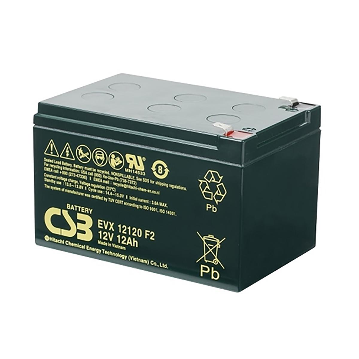 CSB EVX 12120 Battery 12V 12Ah Sealed Lead Acid | OSI Batteries