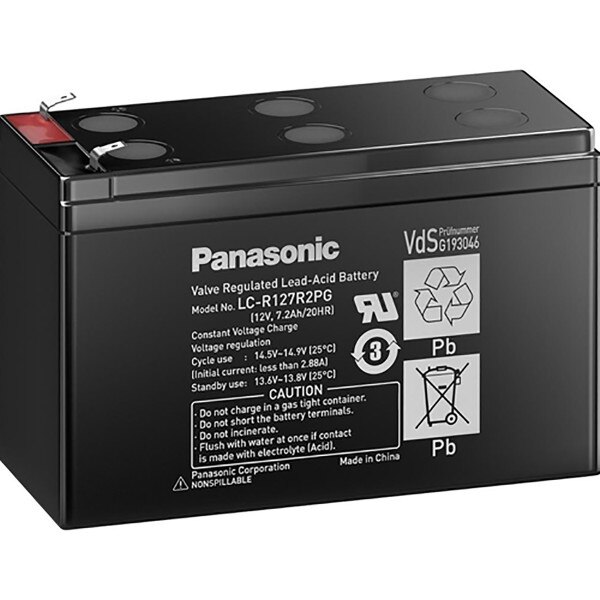 Panasonic LC-R127R2P1 Battery 12v 7.2Ah VRLA | OSI Batteries