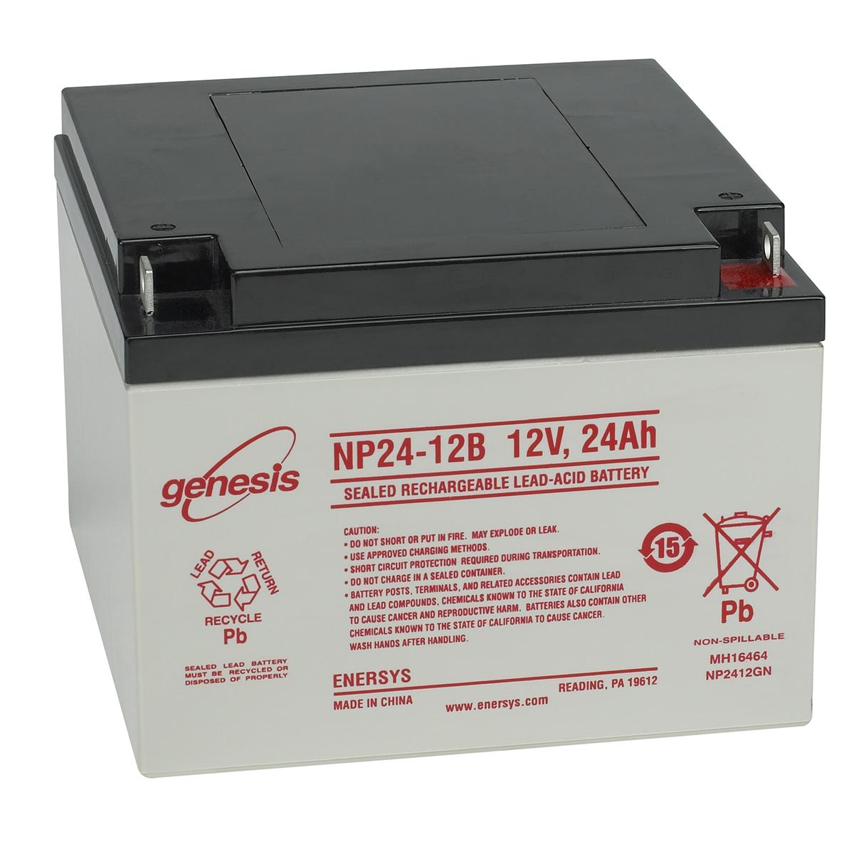 EnerSys Genesis NP24-12BFR Sealed Lead Battery 12V 24Ah | OSI Batteries