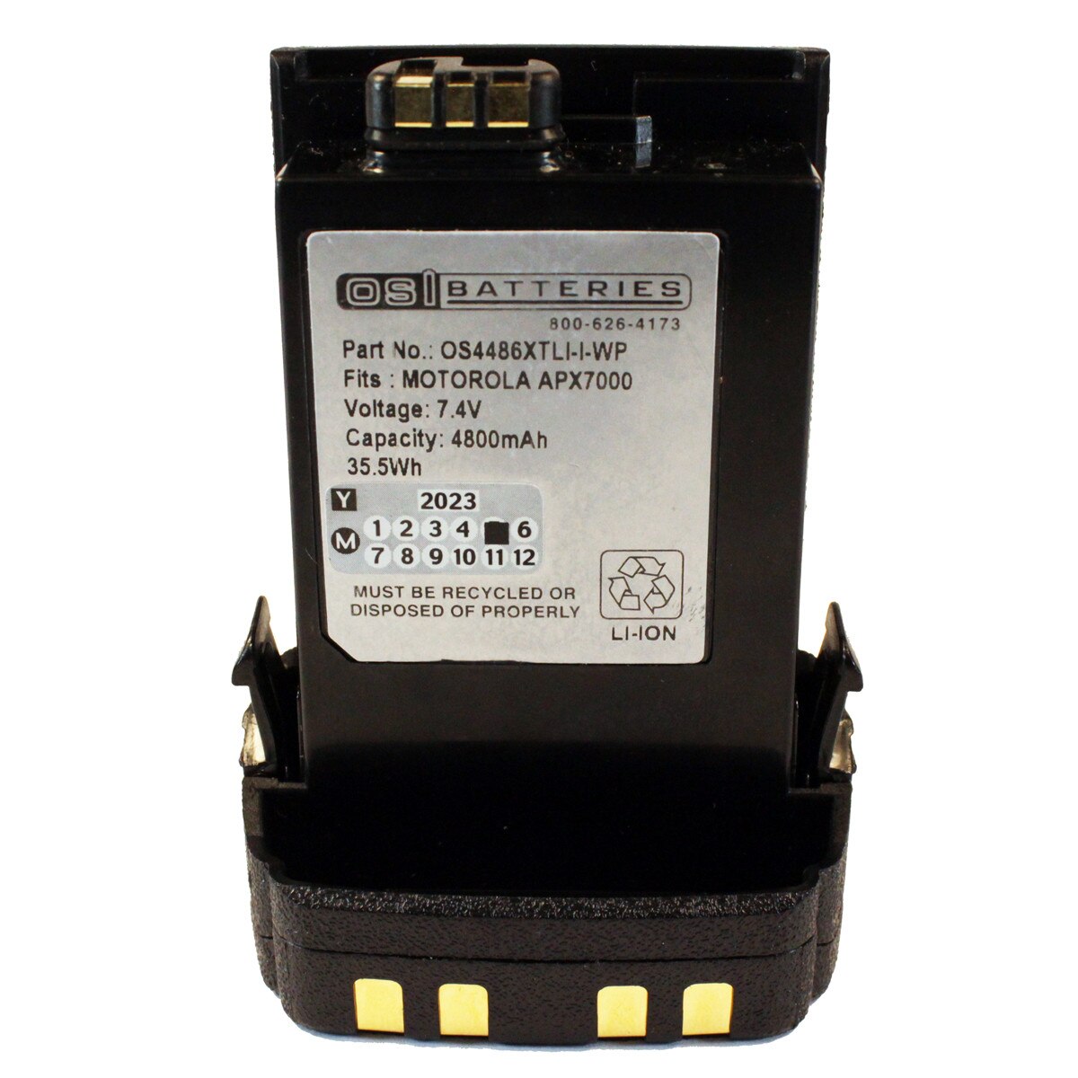 Motorola PM4486LIPIC Battery Smart 2 IP68 4800mAh Li-Ion | OSI Batteries