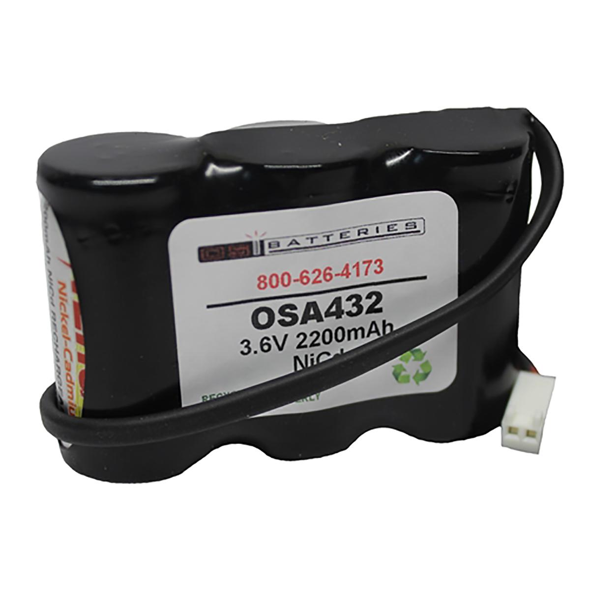 Astralite 20-0055A Emergency Light Battery 3.6V 2.2Ah | OSI Batteries