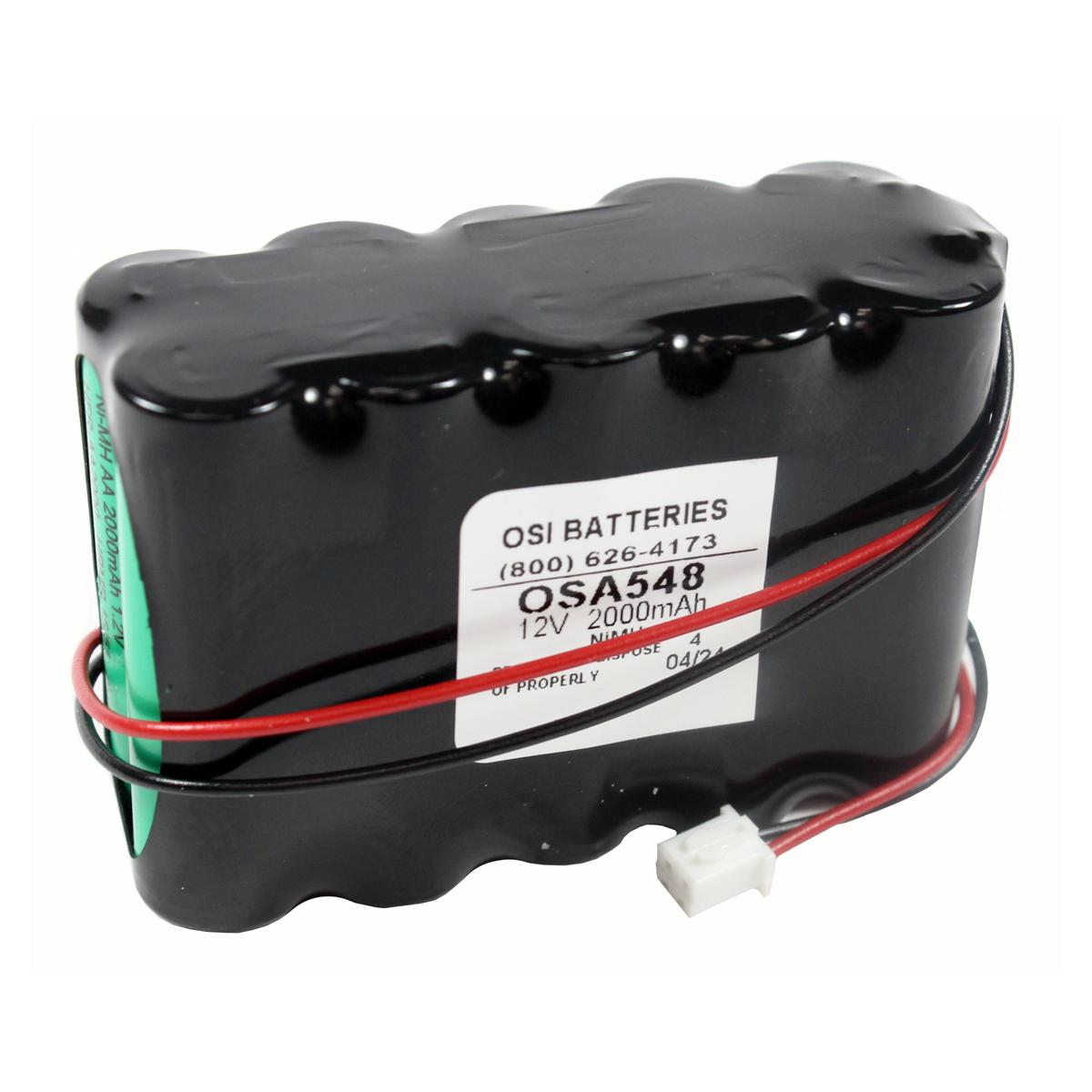 Beghelli Ni-MH AA 1500mAh HT 12V Battery 50000064 | OSI Batteries