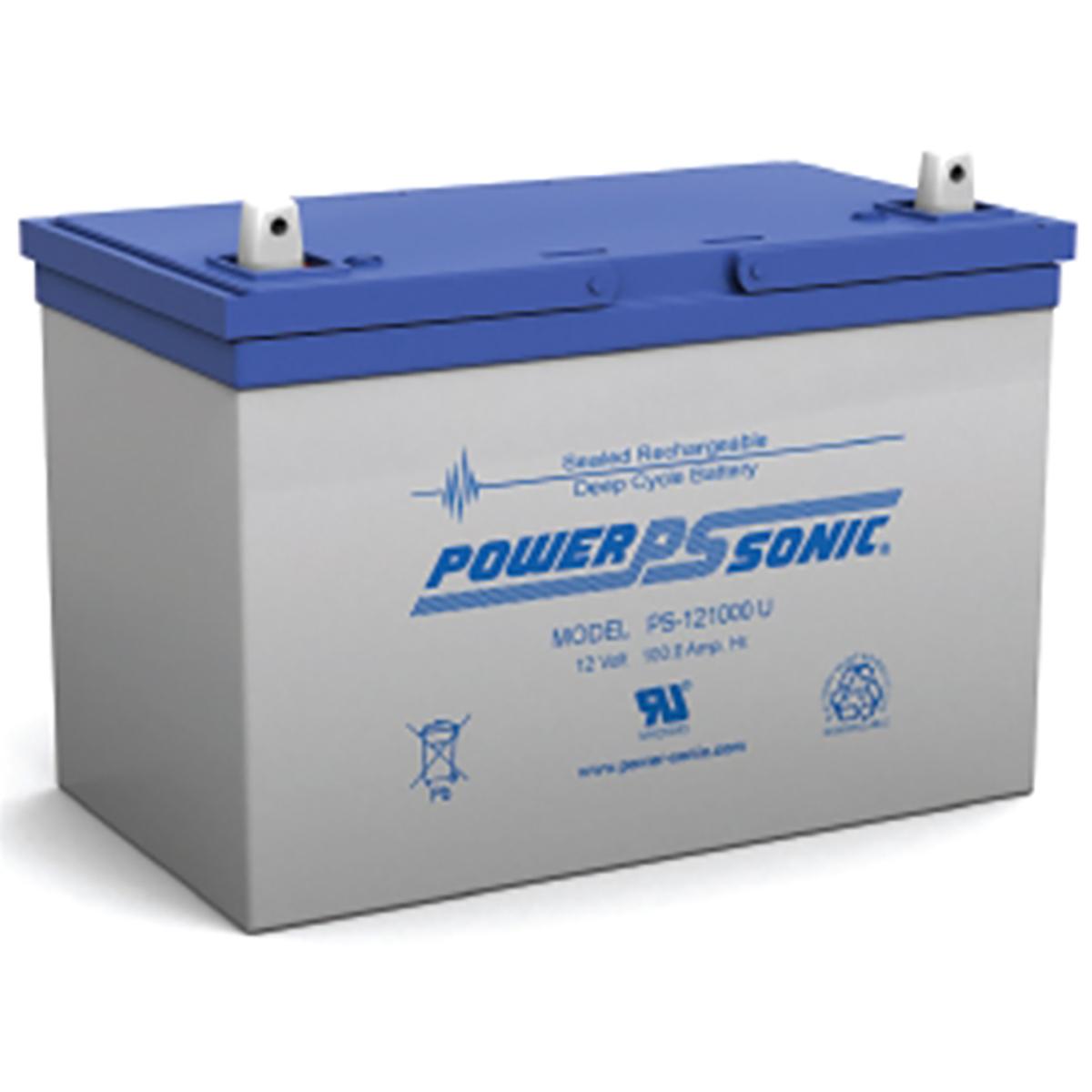 PowerSonic PS-121000U Battery 12V 100Ah Sealed Rechargeable 1210009102 ...