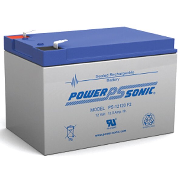 PowerSonic PS-12120 Battery 12V 12Ah Sealed Rechargeable 1201203402 ...