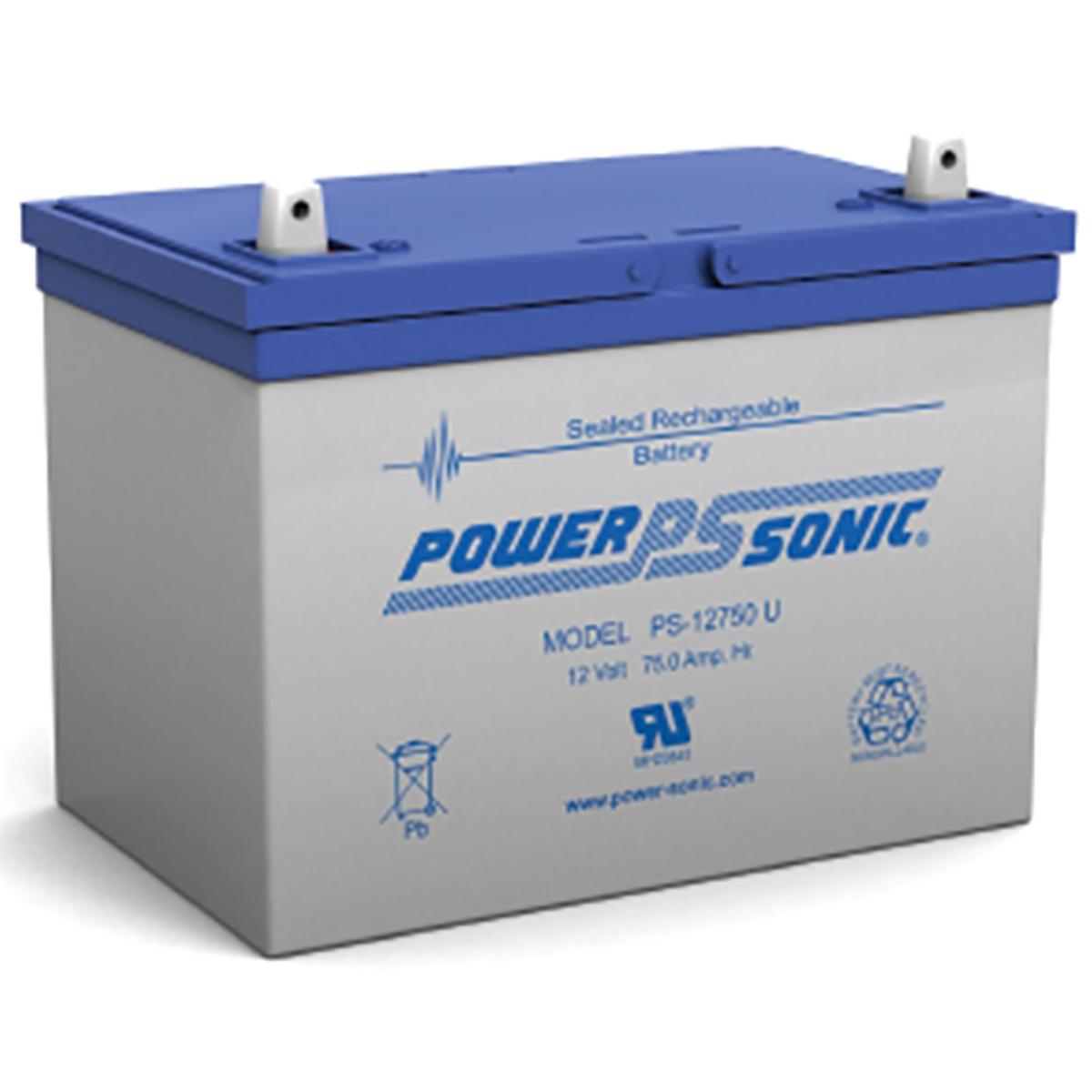 PowerSonic PS-12750 Battery 12V 75Ah Sealed Rechargeable | OSI Batteries