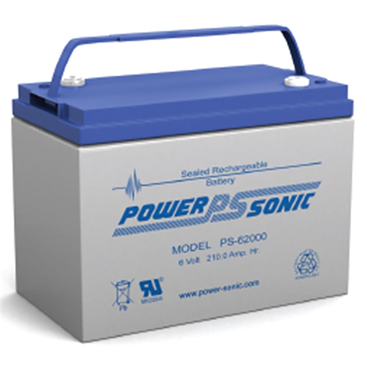 PowerSonic PS-62000 Battery 6V 200Ah Sealed Rechargeable | OSI Batteries