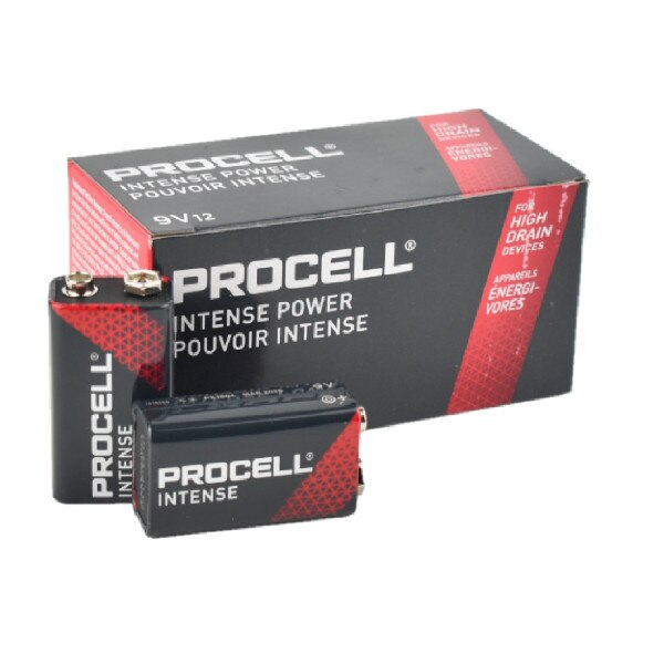 PX1604 Duracell Procell Intense 9 Volt Alkaline Batteries 12 pack | OSI ...