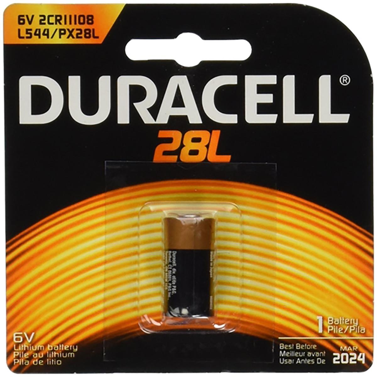 Duracell 28L Battery 6v Lithium 2CR11108 L544 PX28L | OSI Batteries