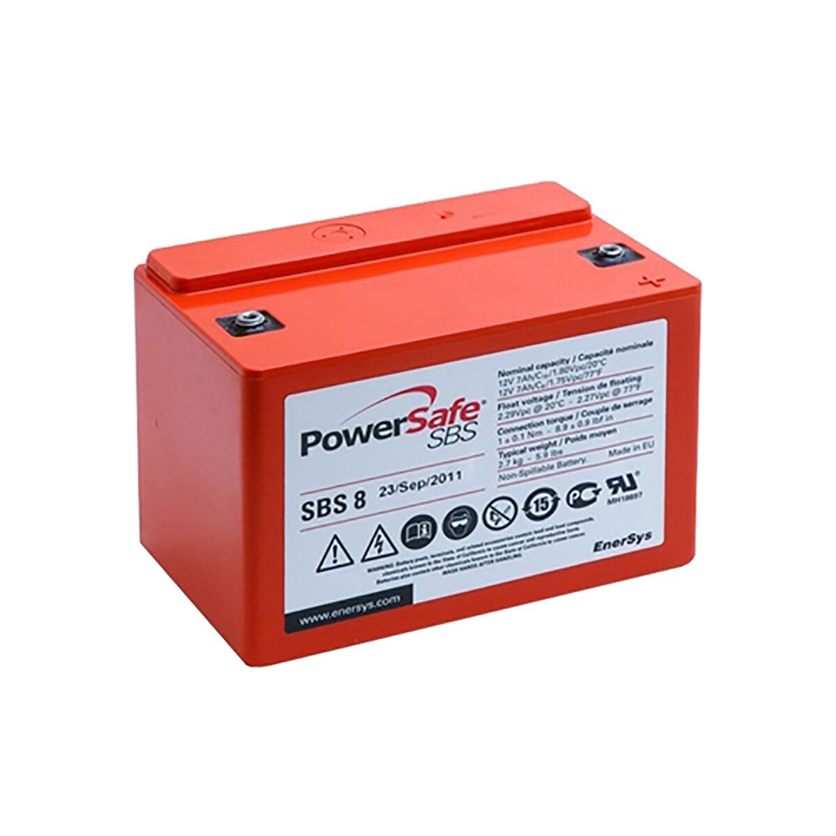 EnerSys PowerSafe SBS-8 Sealed Lead Acid Battery 12.0v 8.0Ah | OSI Batteries