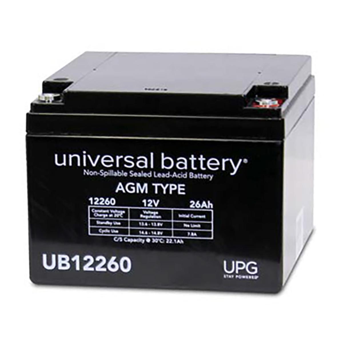 Universal UB12260-I2 Battery 12v 26Ah 40598 | OSI Batteries